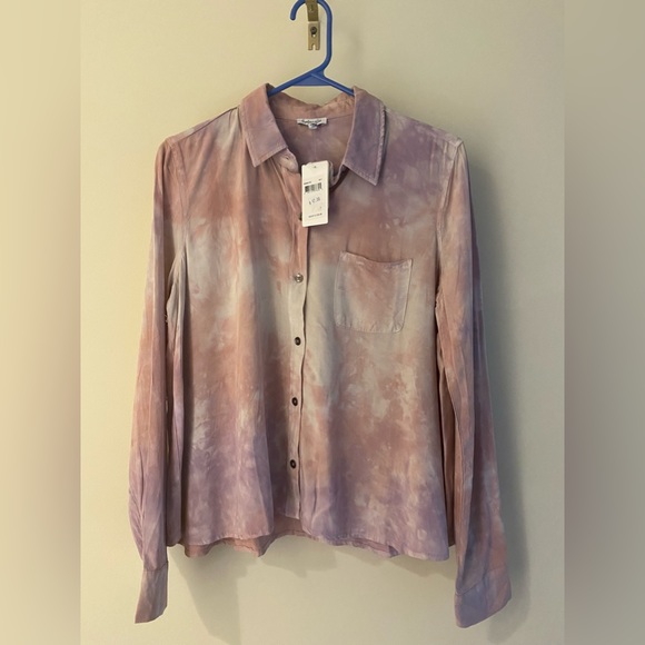Splendid | Tops | Splendid Womens Sz Medium Tie Dye Longsleeve Button ...